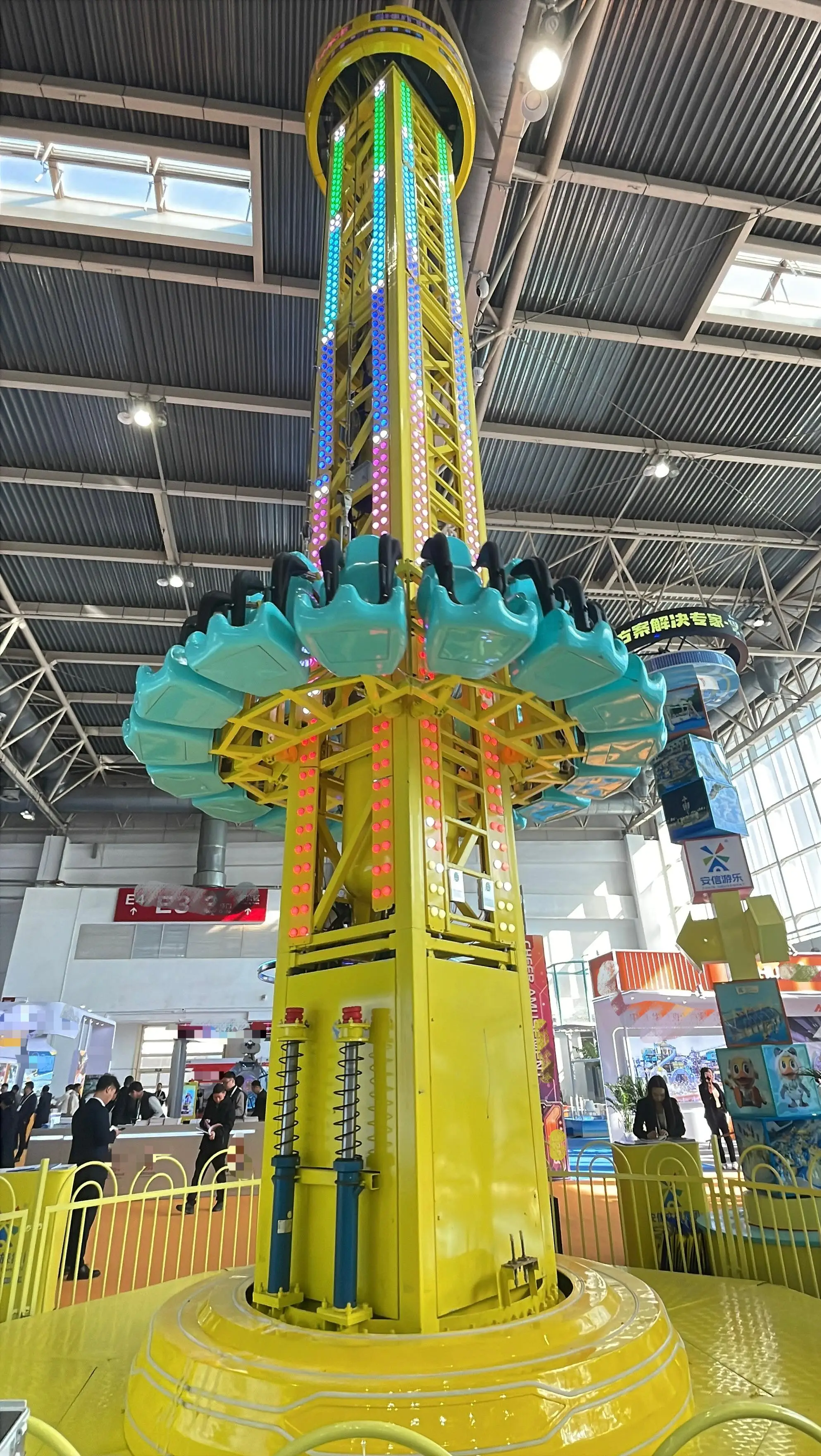 Factory Price Customized Outdoor Metal Amusement Ride Drop Tower Kids ...