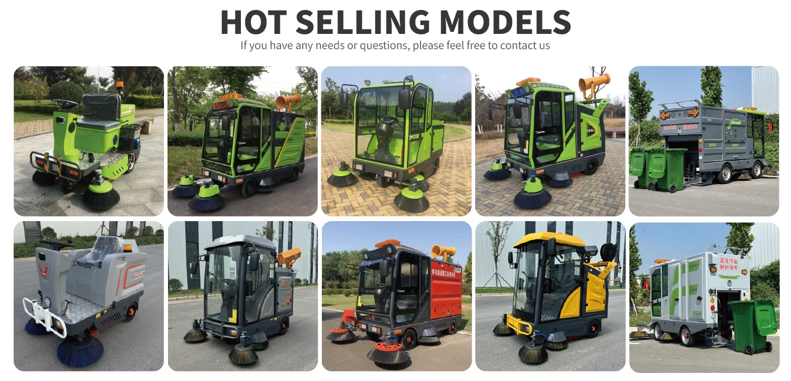 RNKJ Brand Heavy-duty Industrial Sweeper, Electric Street Cleaner with ...