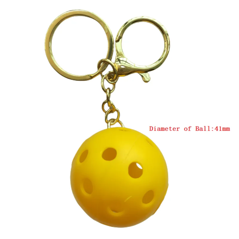 Custom Pickleball Bag Clip Keychain Charm Mini Pickleball - Buy Custom ...