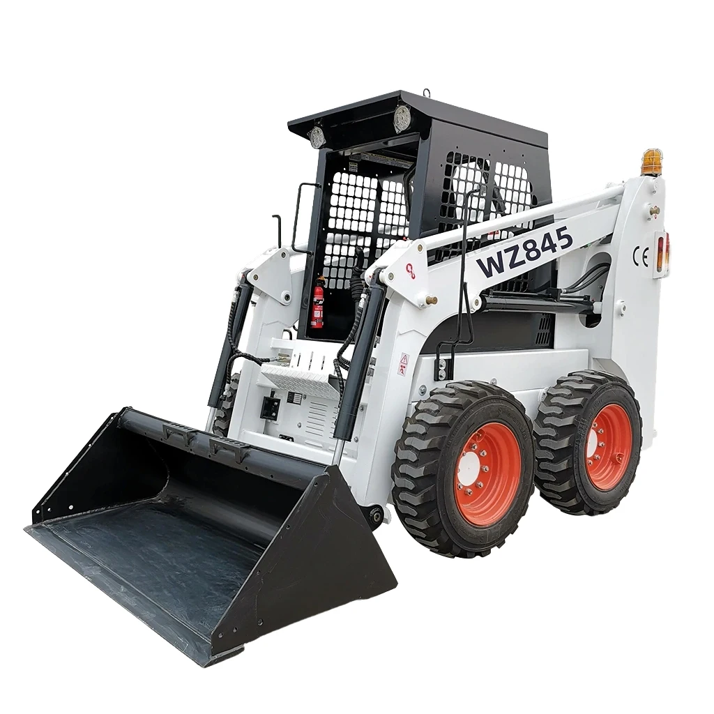 Factory Direct Sales Mini Skid Steer Loader Wz845 Diesel Engine Sliding ...
