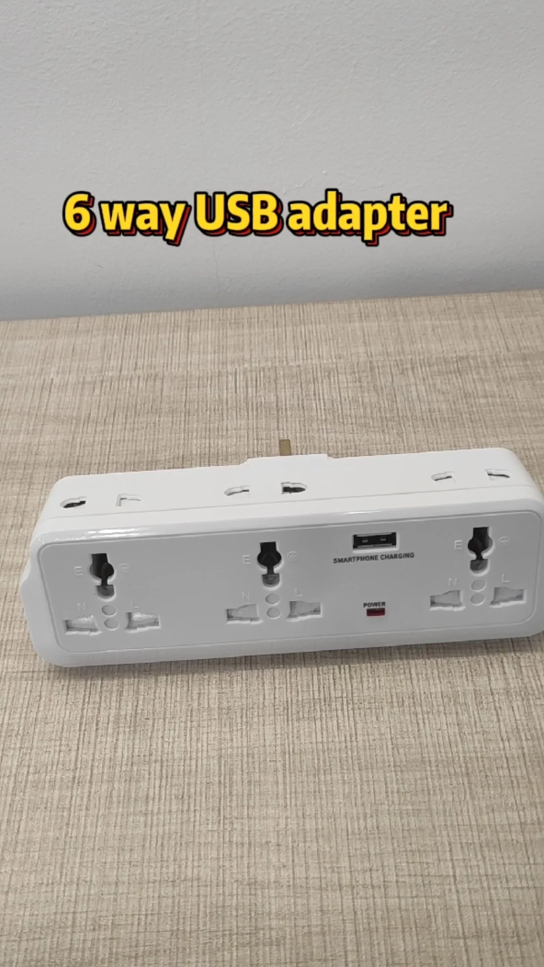 510m Usb 6 Way Multi Plug Adapter With 1 Usb - Buy 6 Way Multi Plug ...