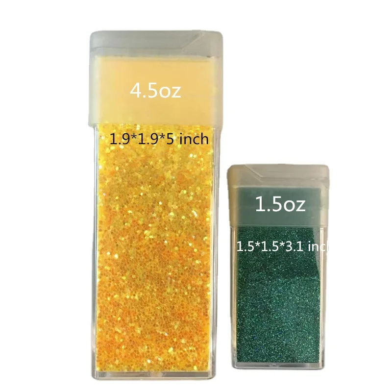 Factory Plastic 2oz Square Containers - Stackable Glitter Shakers for ...