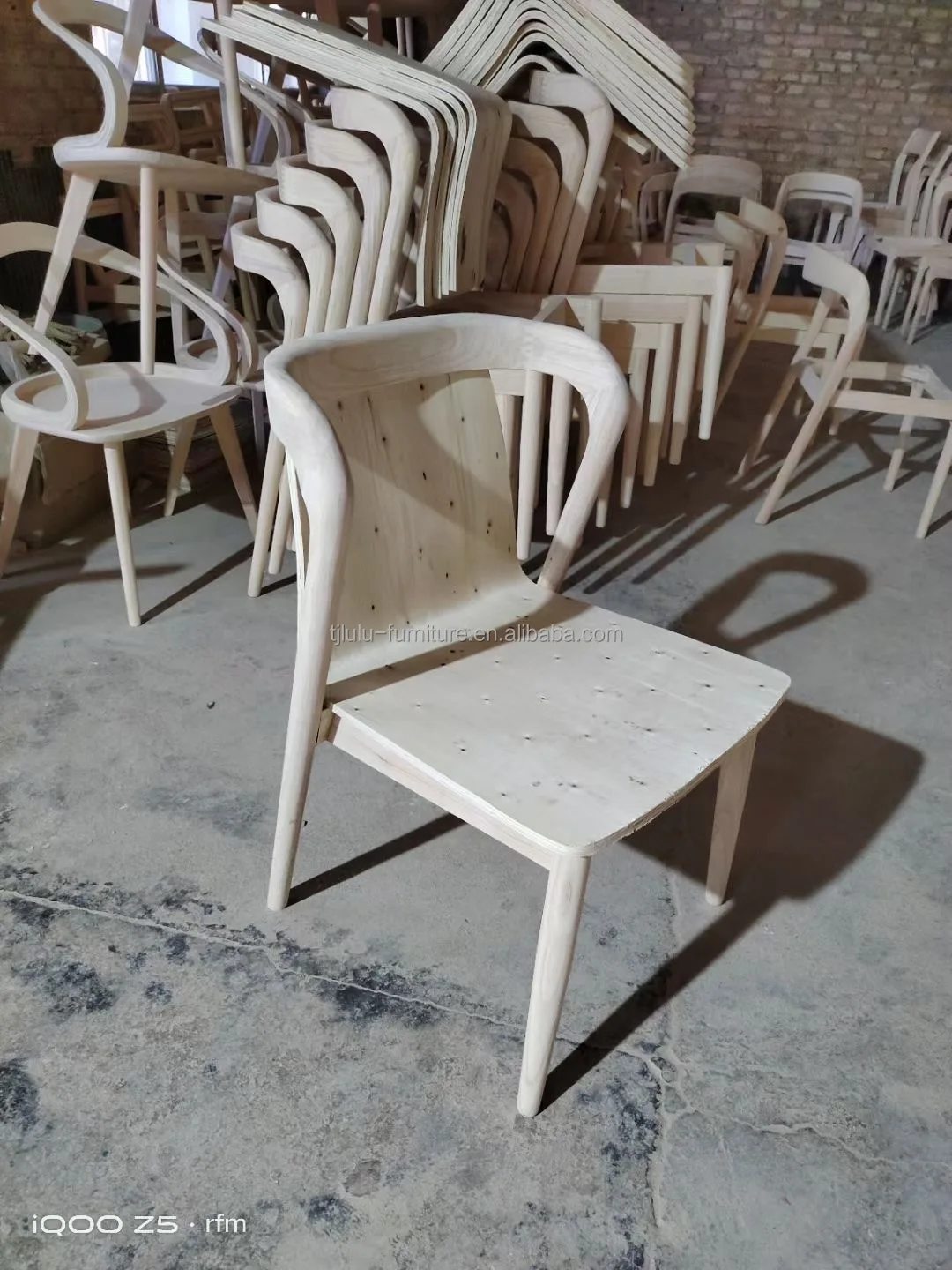 Nordic Design Modern Sample Restaurant Chairs Solid Wood Pu Leather ...