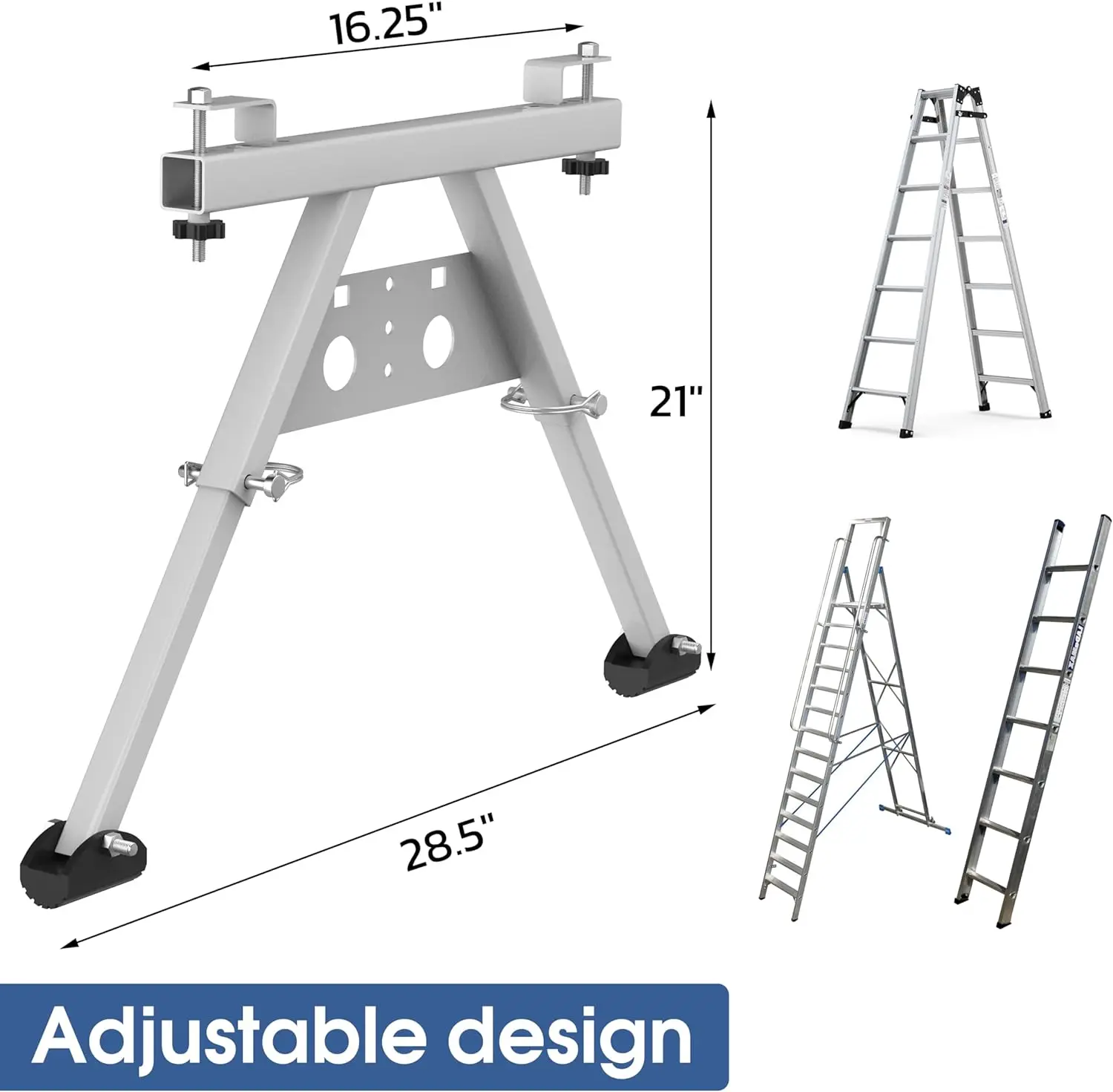 Jh-mech Adjustable Length Ladder Standoff For Roof With Anti-slip ...