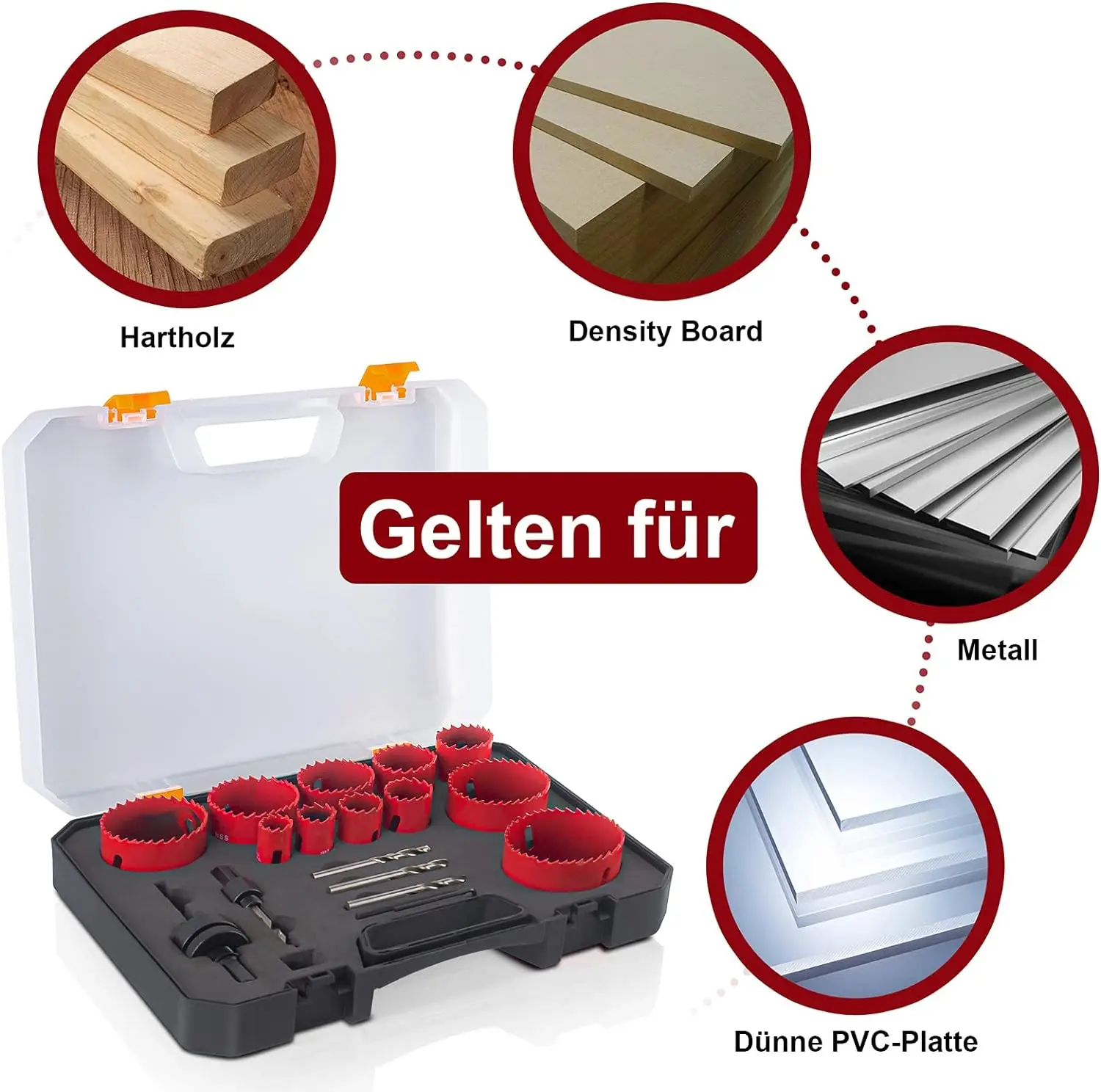 Shanks Hex Keys Adjustable Hole Saw Drill Bit Cutter Hss Hole Saw Drill ...