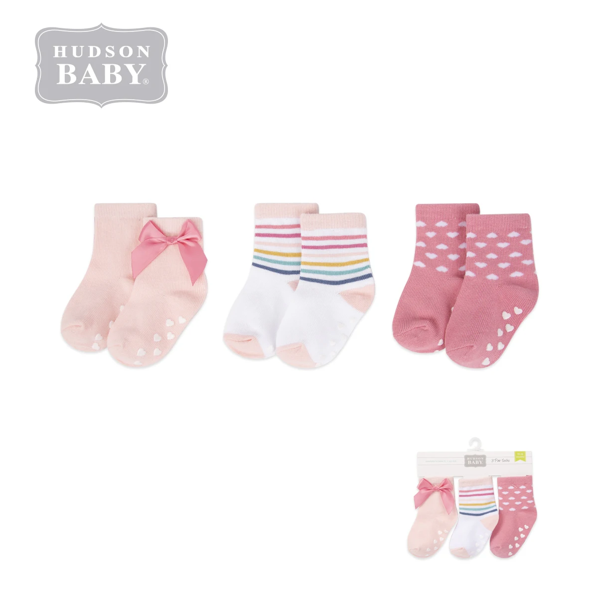 3pc Flat Knit Cuff Socks With Non-skid For Baby Girl - Buy Knitted ...