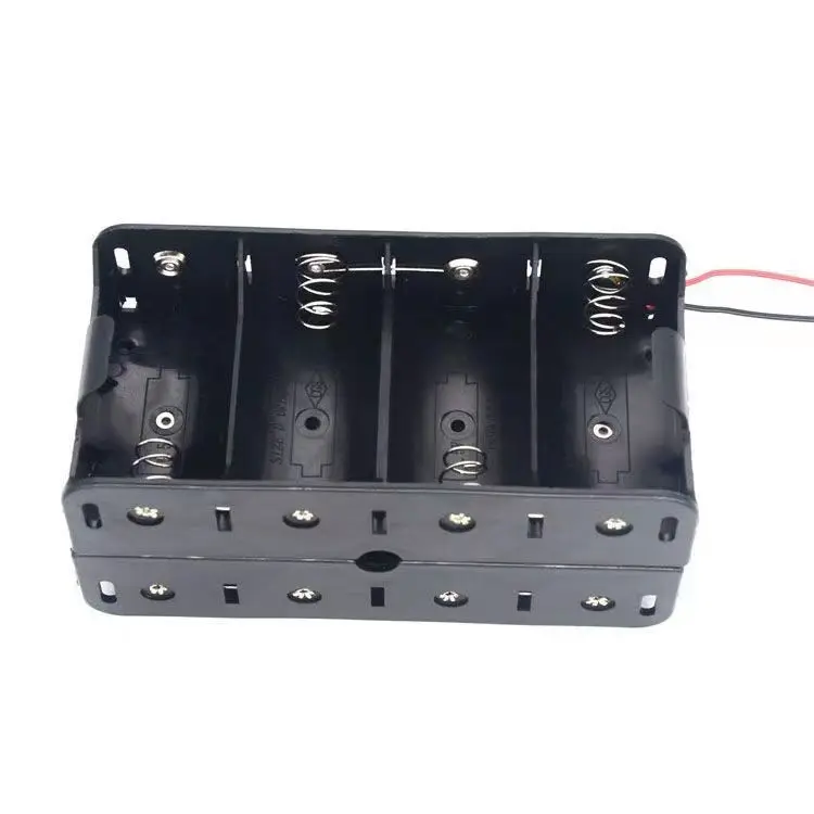 D-type Battery Holder Back-to-back Battery Box with 8 Batteries High ...