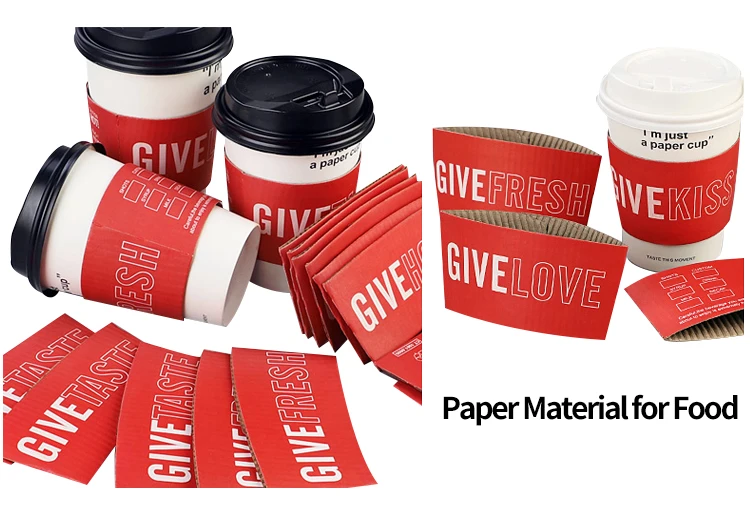 Disposable Hot Coffee Sleeves - Bio-Degradable & Customizable