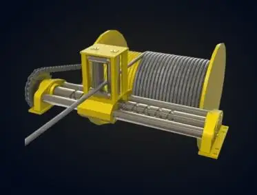 Tower Crane Winch Drum With Lebus Grooved For Spooling Wire Rope - Buy ...