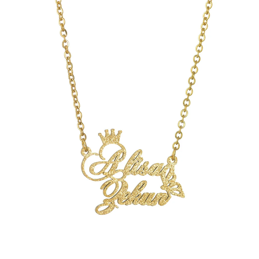 DY Fashion Letter Bracelet Plated Earrings Necklace Women Jewelry Set ...