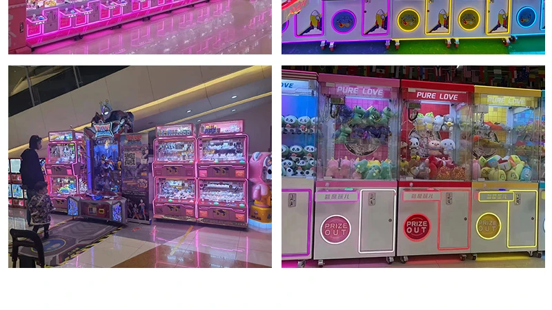 Game Center Coin Operated Toy Catcher Arcade Video Game Claw Vending ...