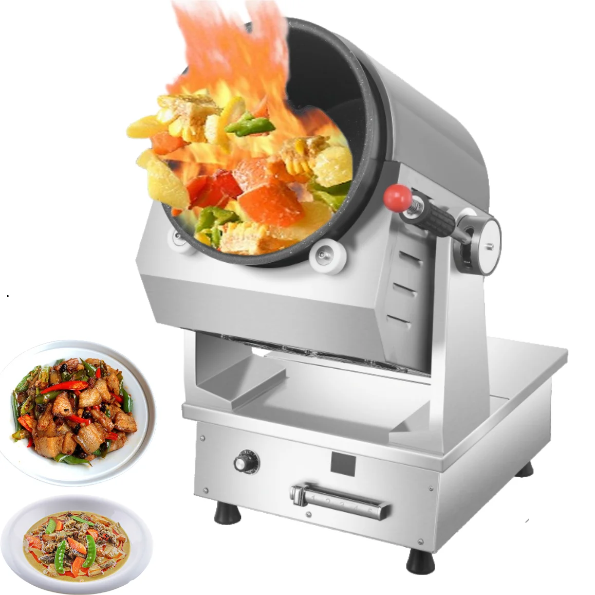 Restaurant Electric Electric Commercial Automatic Auto Stirring Wok ...