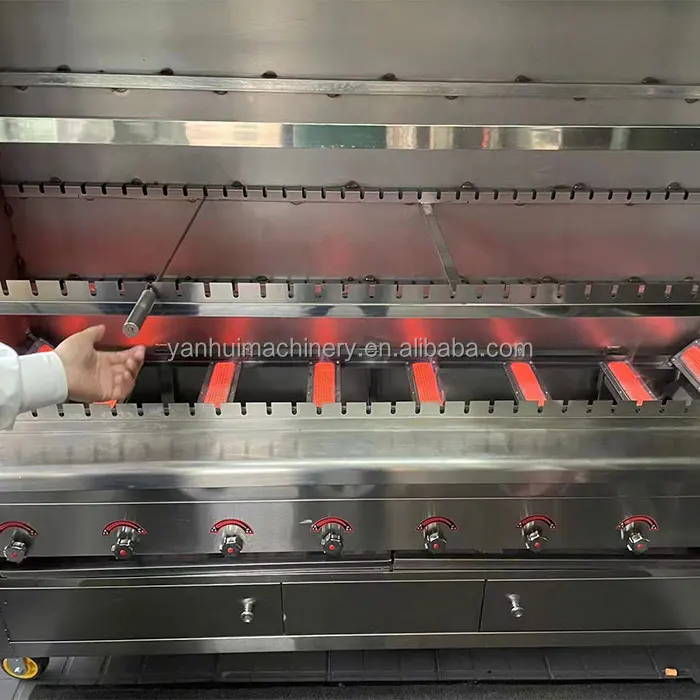 Gas Doner Kebab Shawarma Machine Electric Turkey Grill Machine Meat ...