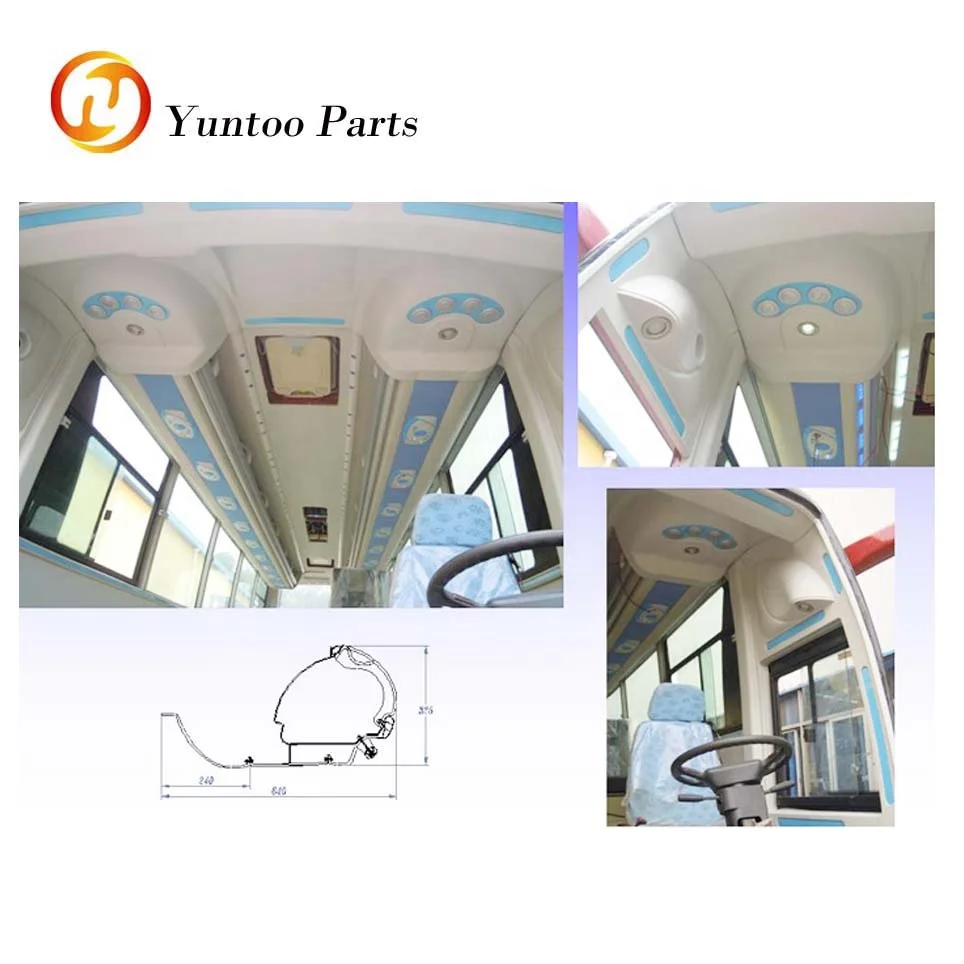 High-middle Coach Bus Interior Trim with LED & Kits