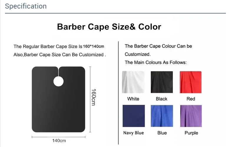 Professional Digital Printing Polyester Salon Hairdressing Barber Cape ...