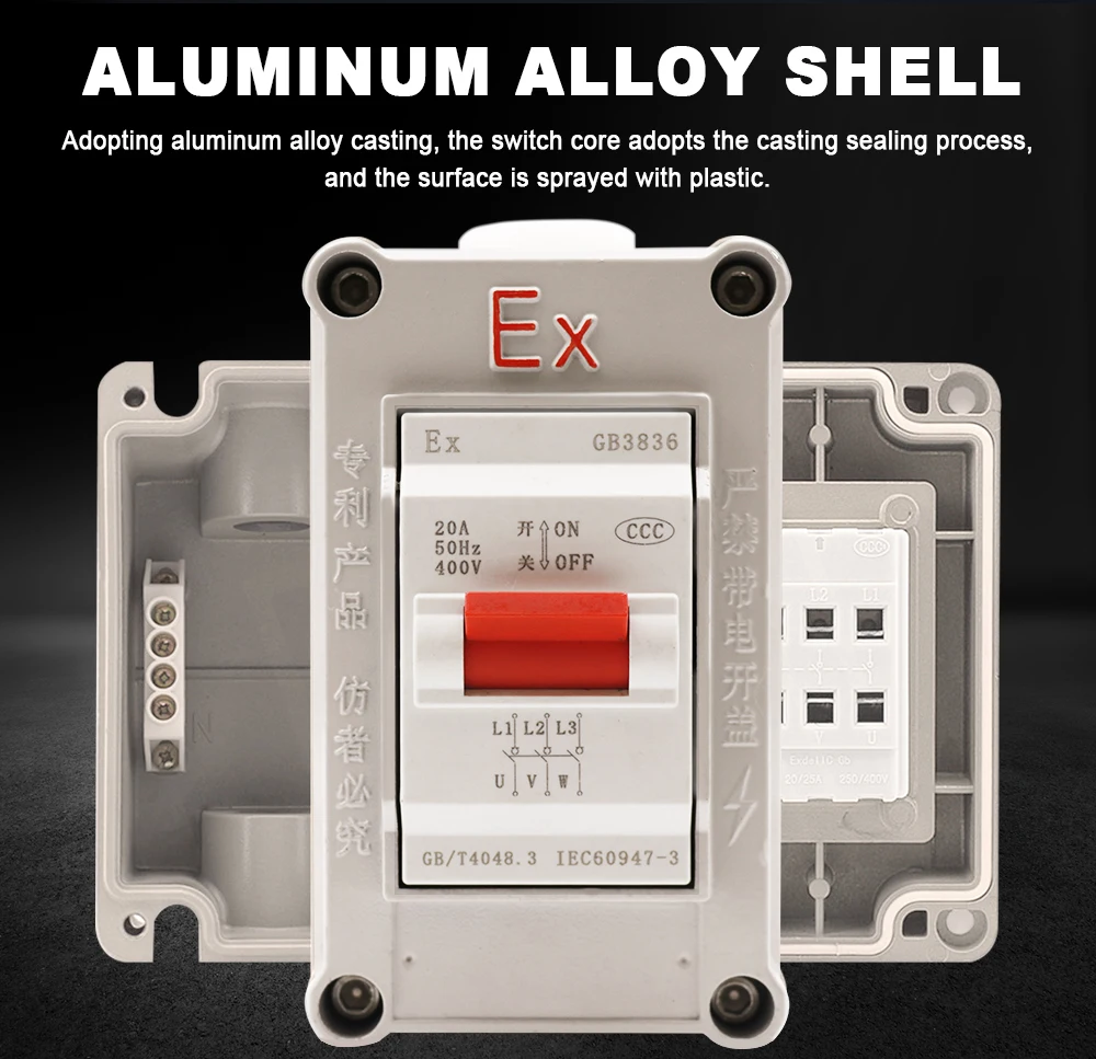 Single-Gang Double-Gang Triple-Gang Explosion Proof Lighting Switch Box ...