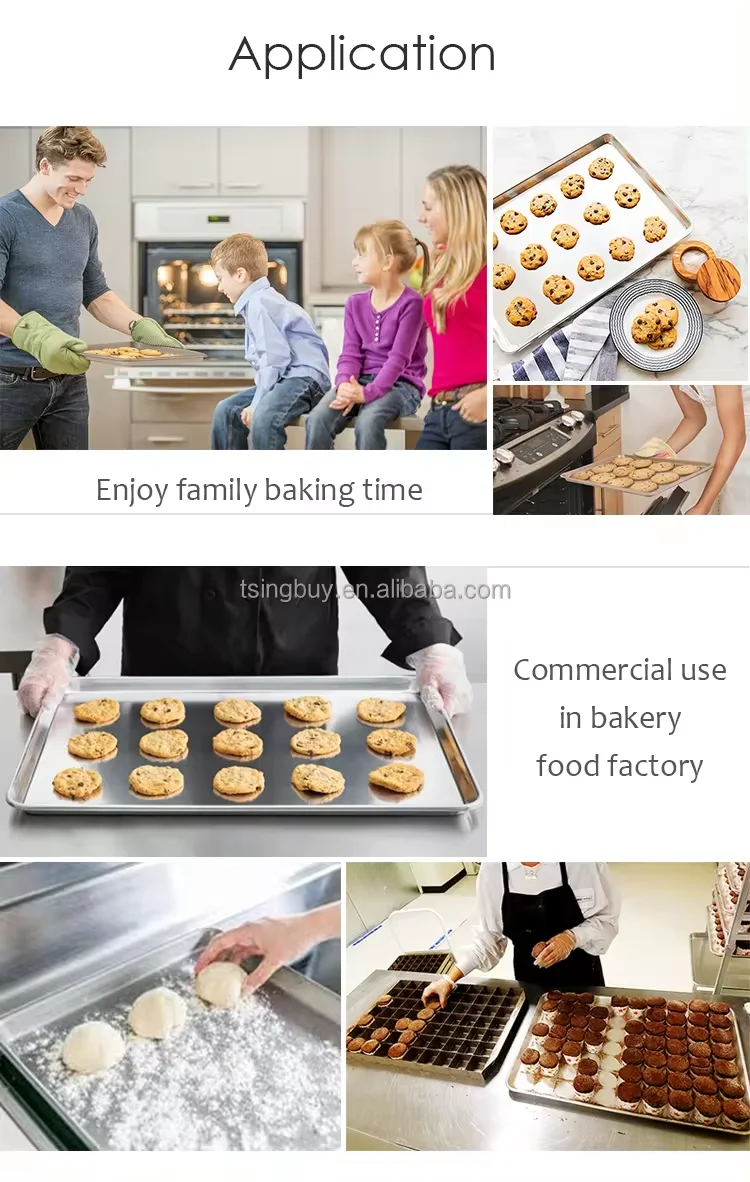 Wholesale 400x600 Aluminium Perforated Oven Tray Metal Bread Cookie ...