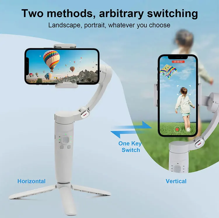 Motorized Gimbal Stabilizer Ai Smart Phone Holder Automatic Auto C Face ...