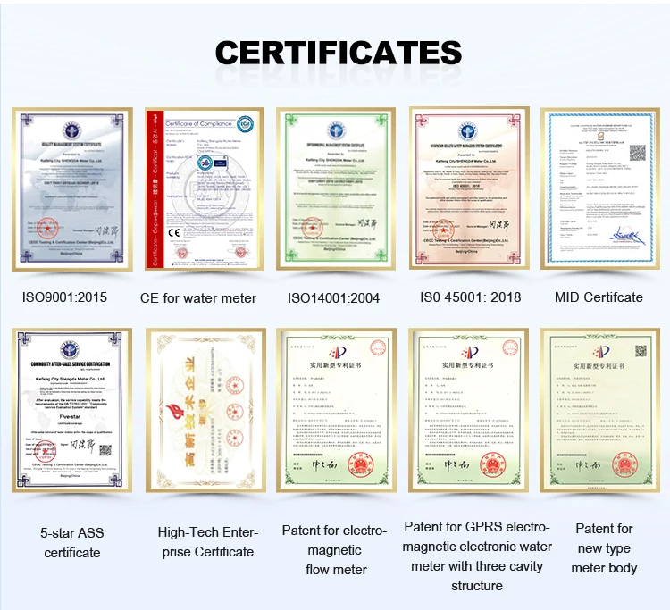 Mechanical Iso Water Flow Meter 3/4 Cat 1 Multi Jet Dry Type Water Flow ...