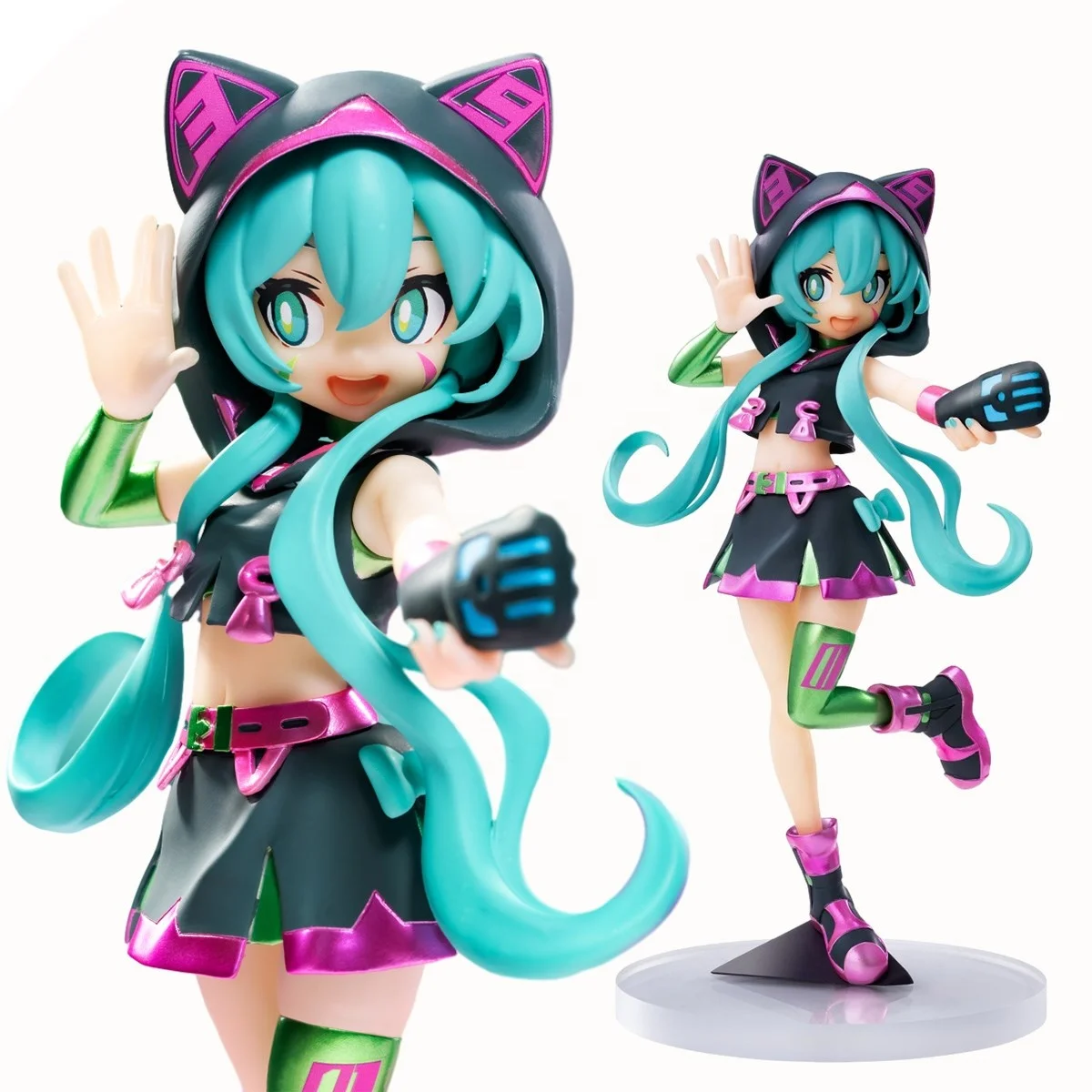 19cm Anime Mikku Figure Stage Performancer Dress Up Model Toy Gift ...