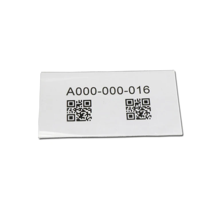 Étiquette Unique QR en aluminium personnalisé, Laser, noir, métallique ...