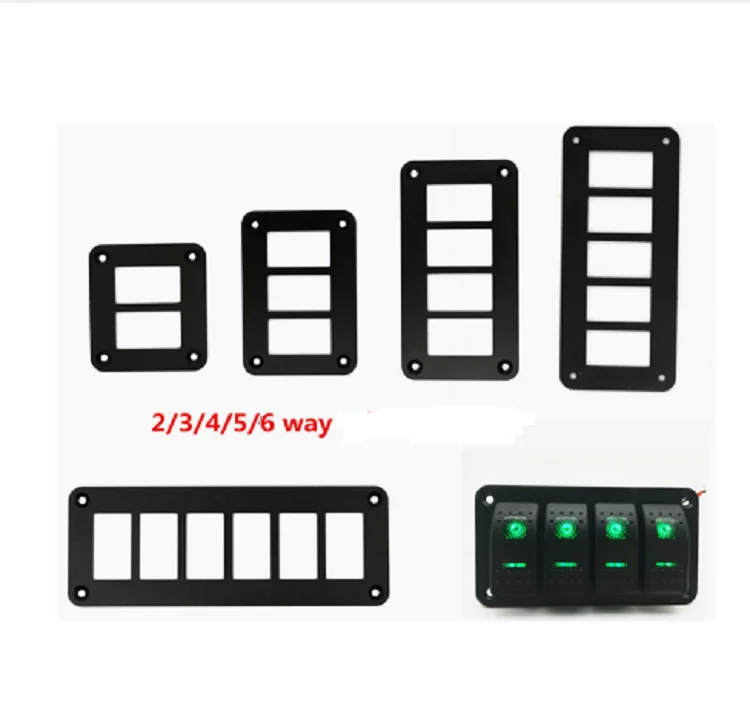 Car Tuning Parts Black Multi-hole Fixed Mounting Frame Boat Switch ...