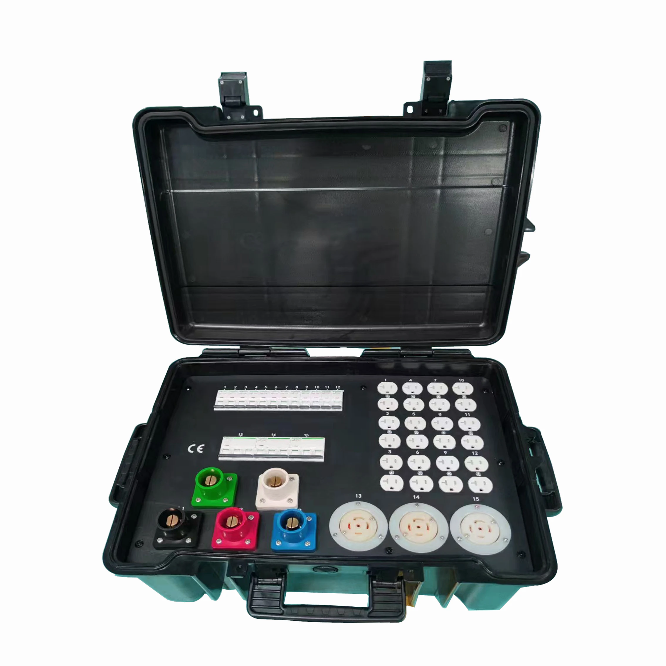 Portable Plastic Power Distribution Box With Camlock Input 9 Channels ...