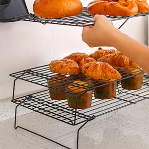 3 Tier Stainless Steel Stackable Baking Cooking Cooling Racks For ...