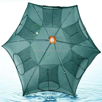Umbrella Folded Portable Hexagon Fishing Shrimp Trap Fishing Net Fish ...