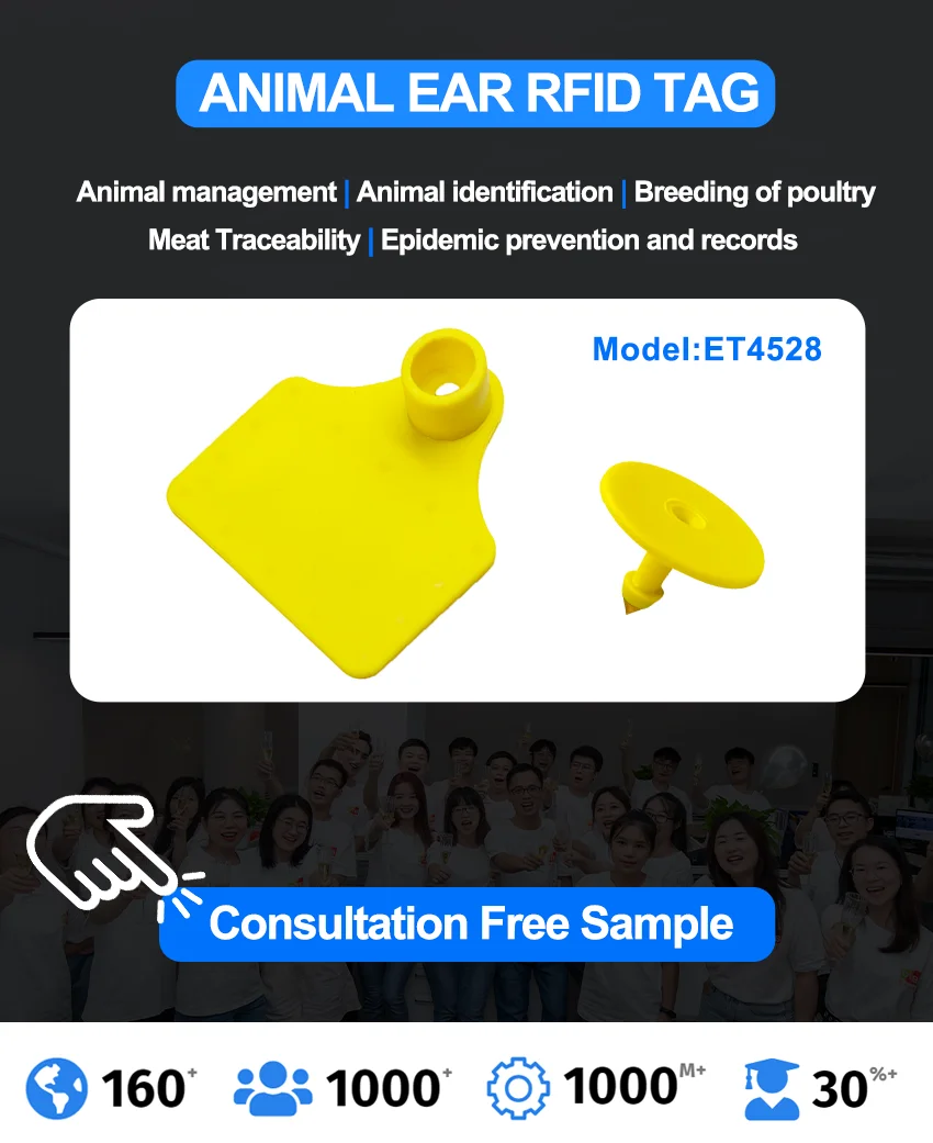 Customized Rfid Cow Ear Label Sheep Pig Earmark Recognition Label Rfid ...