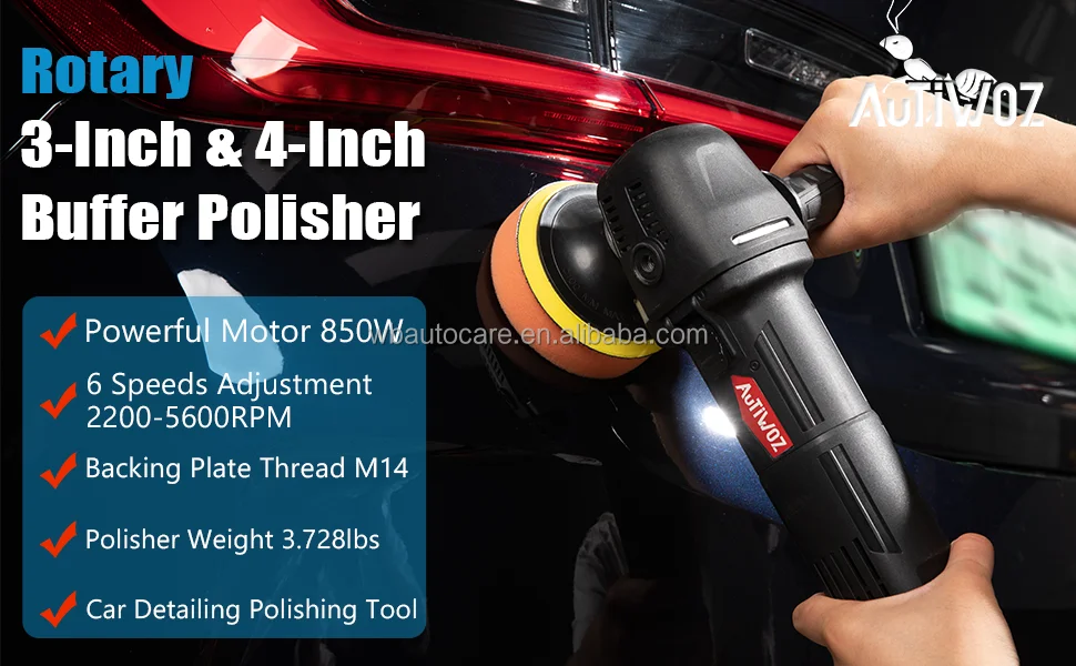 1-3 Inch Rotary Polishing Machine 6 Speed Car Detailing Polisher ...