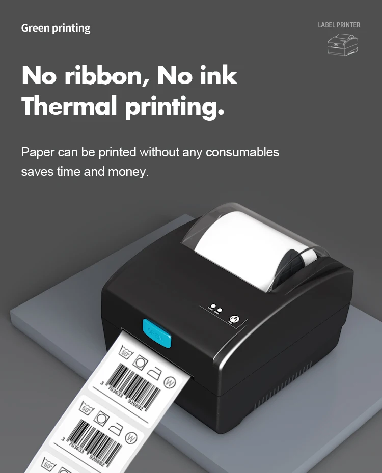 Label Printer Thermal Barcode Printer Usb / Lan / Blue Tooth Portable ...