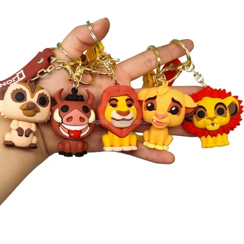 5 Models The Lion King Key Chain American Movies Keychain 3d The Lion ...
