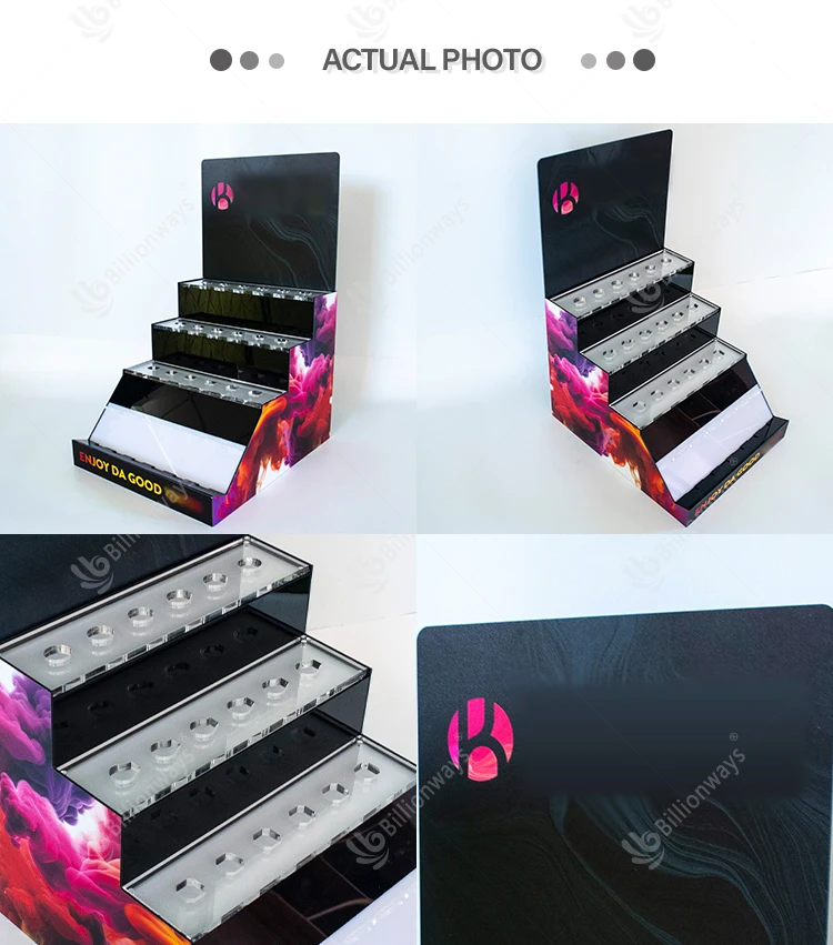 Customized LED Acrylic Tobacco Display Stand Retail Store Desktop Shop ...