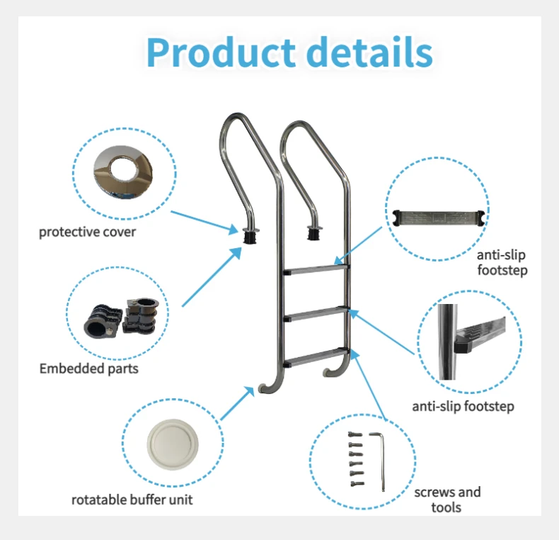 Underwater Ladder Stairs Swimming Pool Escalator - Durable
