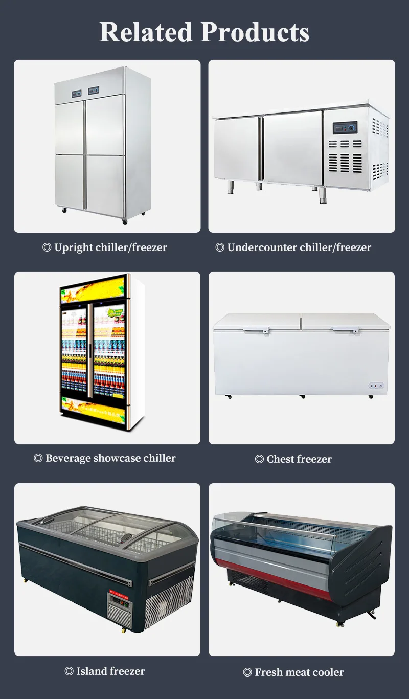 Wholesale Commercial Display Showcase Supermarket Frozen Food Freezer ...