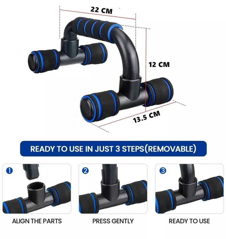 Multi-functional H Shaped Sliding Push up Stand Bar Comfortable Grips ...