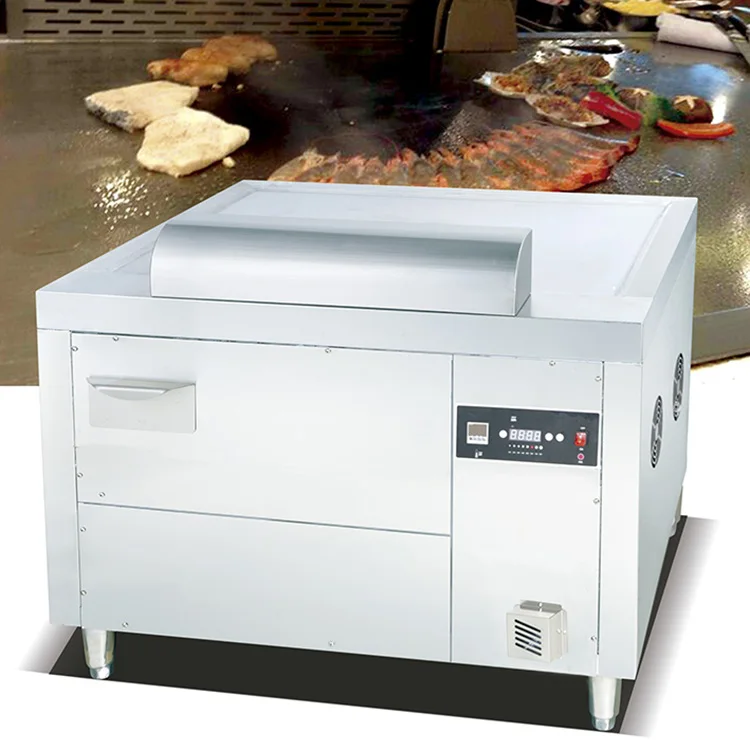 Commercial Stainless Steel Flat Plate Teppanyaki Machine 1.5m Electric ...