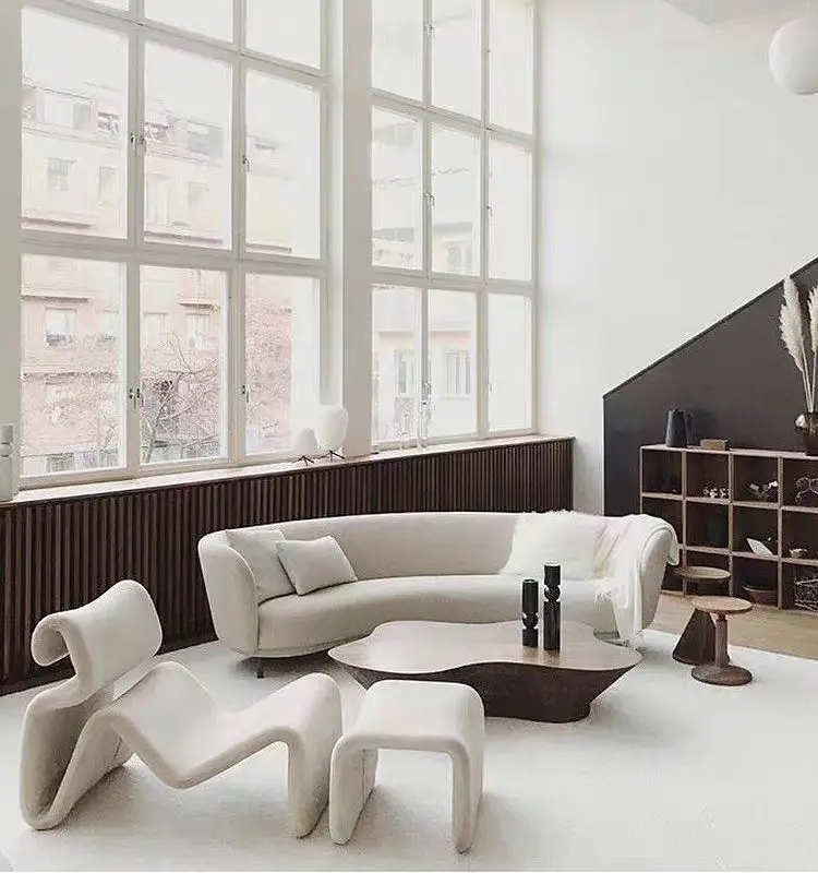 Runxi Designer Abstract Lines Fold and Etcetera Bend Bendy Lounge Chair ...