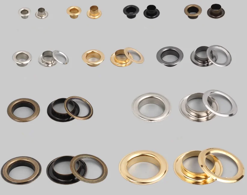 3 Mm - 40mm Metal Copper Round Inner Hole Grommet Eyelets