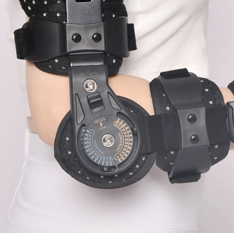 Adjustable Post Op Elbow Brace Stabilizer Splint Arm Injury Recovery ...