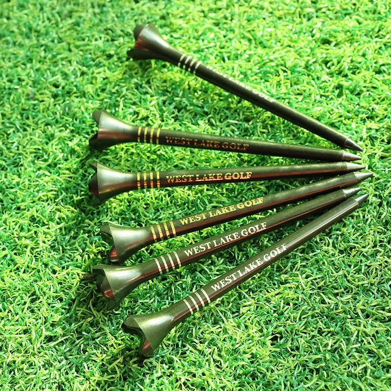 Unbreakable Golf Tees with Custom Logo Stripes - 45/70/83mm