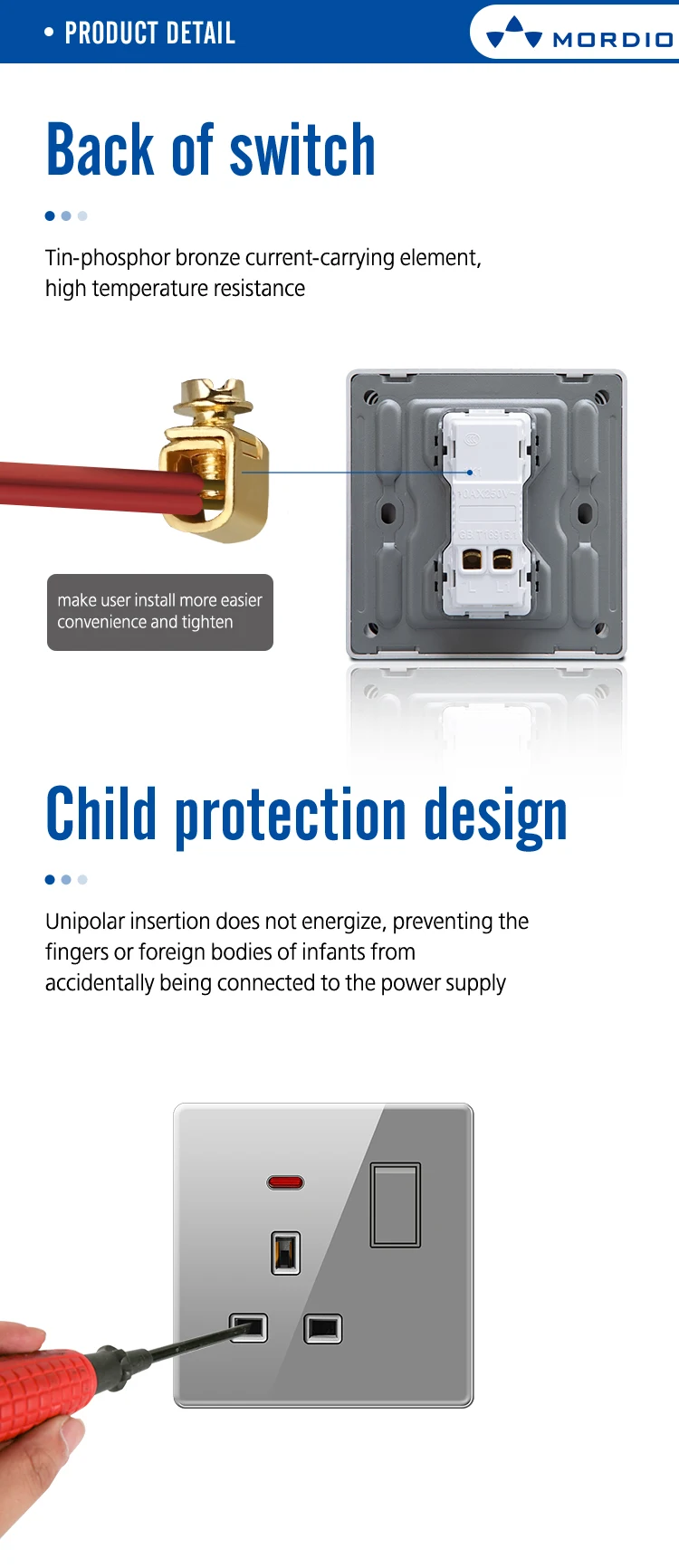 W6 Uk Acrylic Glass Panel Switch Sockets - Smart & Safe