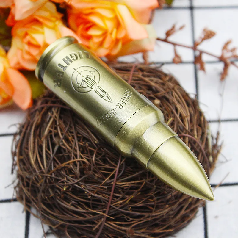 Hunter Bullet Lighter Flint Free Fire Torch Lighter Metal Cigar ...
