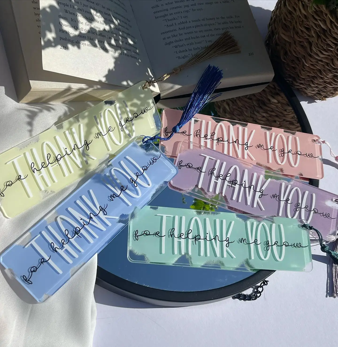 Acrylic Bookmark with Custom Shape and Logo - Eco-friendly