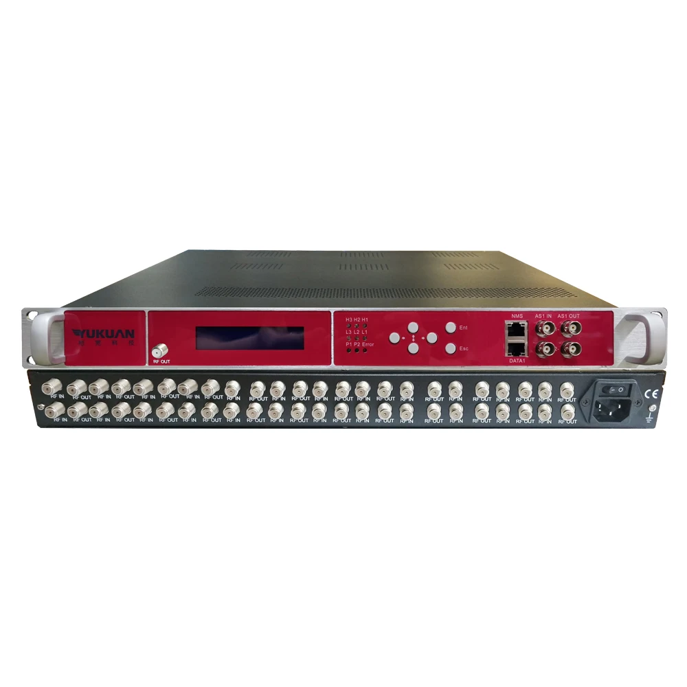 Iptv Headend 24 Channel Tuner Transmodulator Dvb-s/s2 Dvb-c Dvb-t2 ...