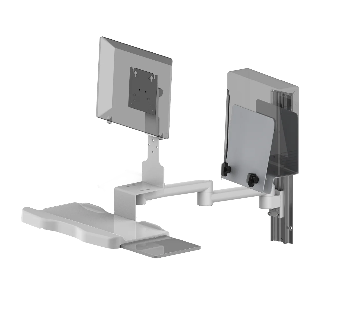 Universal Hospital Aluminium Alloy Medical Wall Mount Monitor Bracket ...