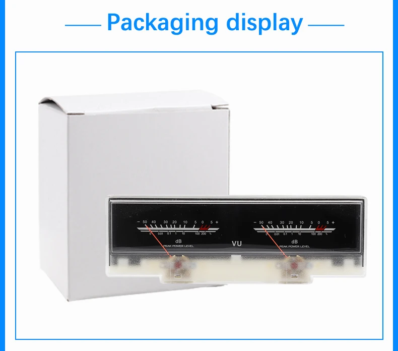 Dual Analog Vu Meter - Dual Channel Amplifier with Backlight