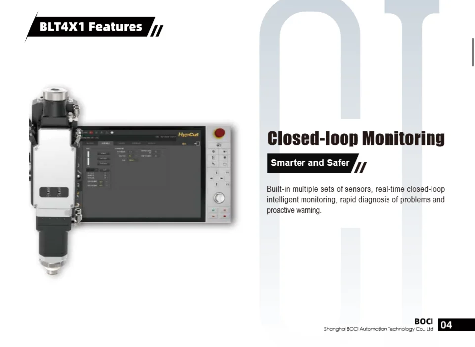 BOCI Blt421 4-8kW Auto-Focusing Fiber Laser Cutting Head for Fiber ...