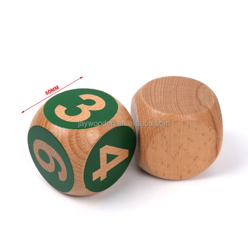 Factory Custom Eco-Friendly Wooden Dice Set Rounded Corner Creative ...